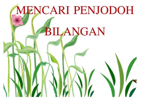 Ppt Mencari Penjodoh Bilangan Powerpoint Presentation Free Download