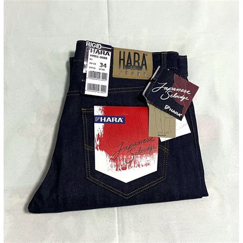 กางเกงยีนส์ Hara ฮาร่า ครบรอบ 50 ปี ผ้าญี่ปุ่น ริมแดง Shopee Thailand