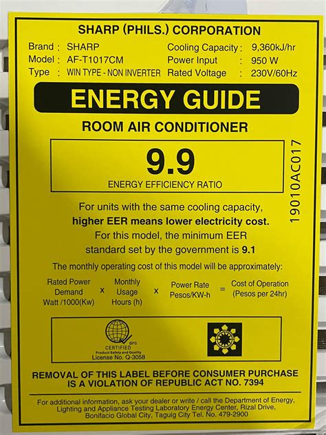 Sharp 1 Hp Window Type Aircon Cebu Appliance Center