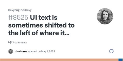 Ui Text Is Sometimes Shifted To The Left Of Where It Should Be · Issue