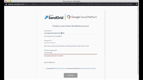 register for sendgrid youtube