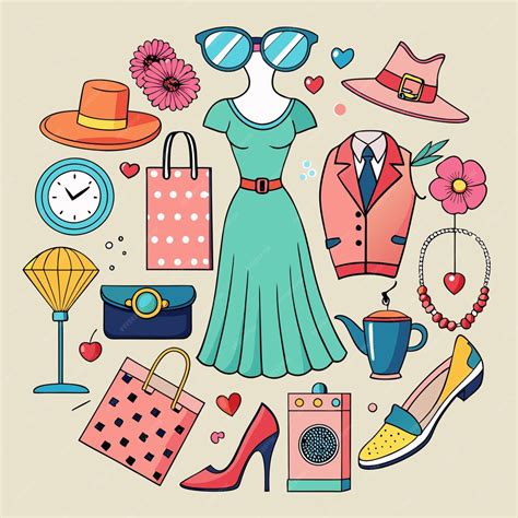 Premium Vector Modern Fashion And Lifestyle Icons Vector
