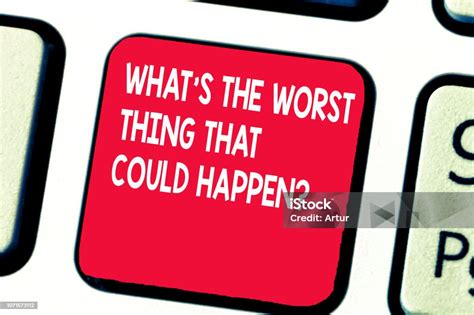 개념적 손을 보여주는 어떤 S는 최악의 일은 일어날 수 있는 질문을 작성 비즈니스 사진 텍스트 경력 손실 전염병 준비에 대한 스톡 사진 및 기타 이미지 Istock