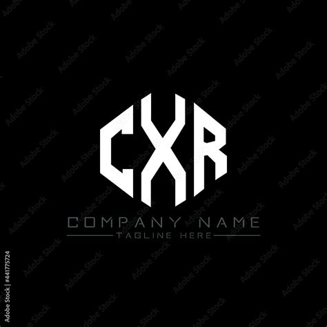 Cxr Letter Logo Design With Polygon Shape Cxr Polygon Logo Monogram