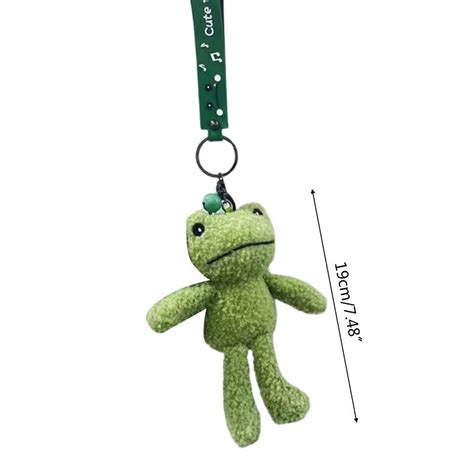 Frog Plush Keychain For Keyring Toy