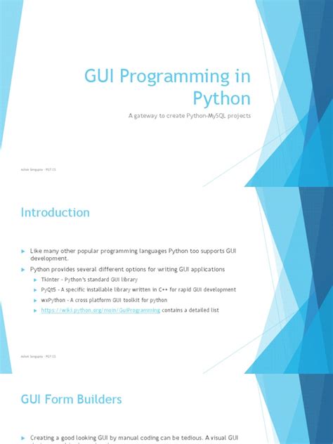 Gui Programming In Python Pdf Graphical User Interfaces Python