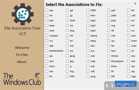File Association Fixer Screenshots