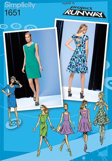 Misses Dress Project Runway Collection Simplicity Sewing Etsy