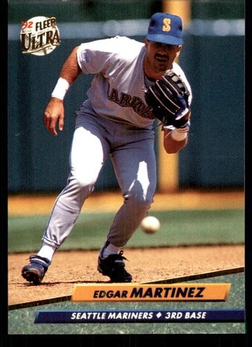 Edgar Martinez 1992 Ultra 126 Mariners Mlb Read Free Shipping