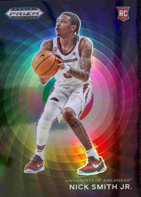 Nick Smith Jr 2023 Prizm Draft Picks 7 Color Wheel Ssp Psa 10