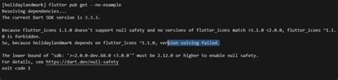 The Lower Bound Of Sdk Must Be Or Higher To Enable Null Safety DevOps Consulting