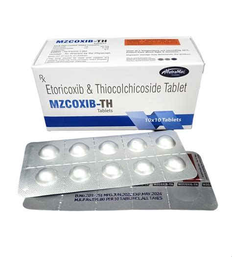 Etoricoxib Thiocolchicoside Tablet 604 Mg At Rs 1910box In Panchkula