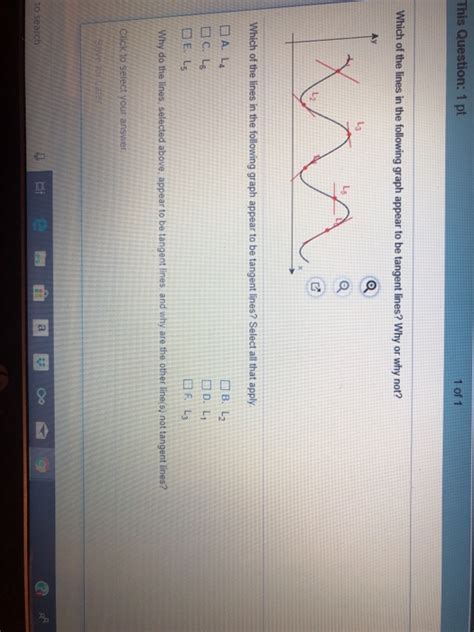 Solved This Question 1 Pt 1 Of 1 Which Of The Lines In The