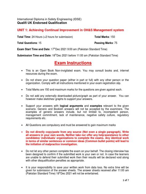 Question Paper Unit 1 For 17th Dec 2021 Exam Pdf Occupational