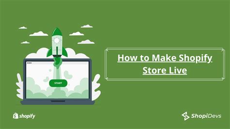How to Make Shopify Store Live in 2025