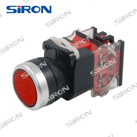 Siron H011 C H013 C 22mm With Lamp Self Locking Flat Push Button Switch Push Button Switch