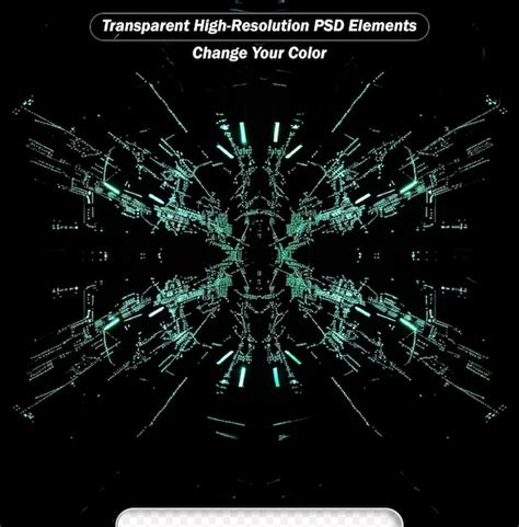 premium psd symmetry and reflection light effects neon glow abstract