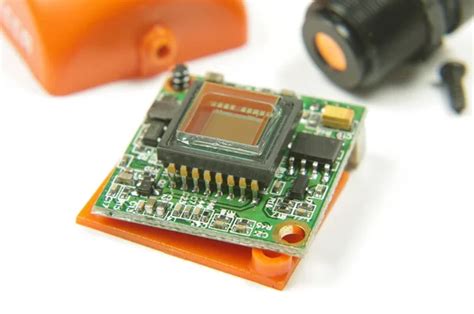 Small CMOS Camera Sensor Inside Analog Drone FPV Camera Stock Photo Amphoto 187370944