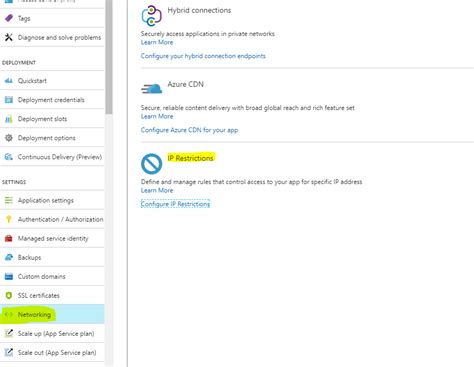 Isolate Web Application From Public Internet App Service