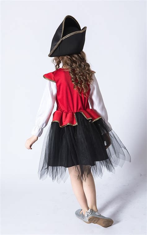 Disfraz De Halloween Para Niña Pirata Grandado