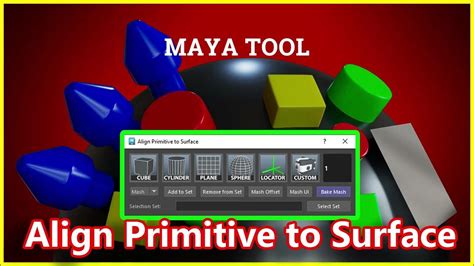 Maya Tool - Align primitive to surface - Overview - YouTube