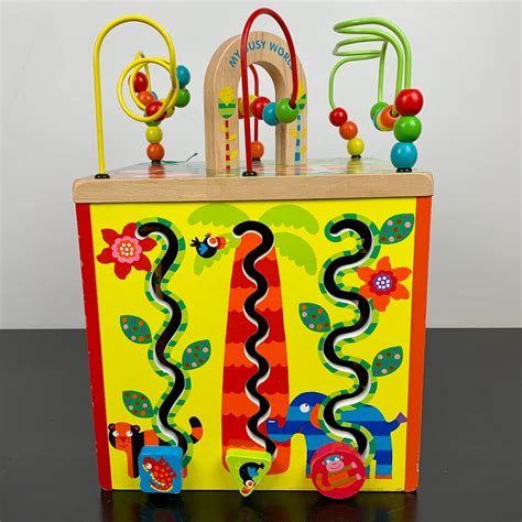 Alex Toys Discover My Busy Town Wooden Activity Cube — Goodbuy Gear