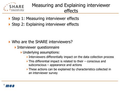 Ppt Measuring Interviewer Effects On Survey Error In Share Powerpoint Presentation Id6368229