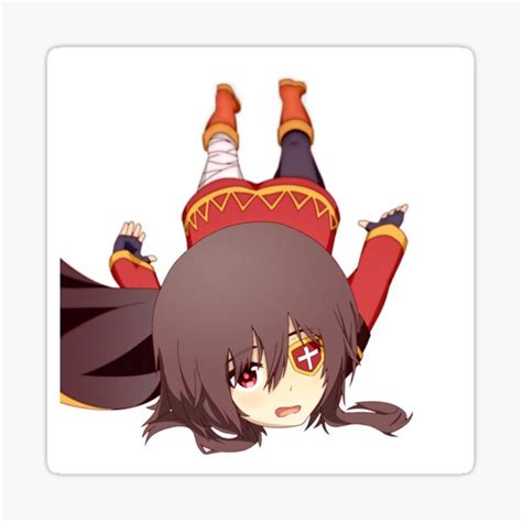 Konosuba Megumin Post Explosion Sticker For Sale By Anipop Redbubble