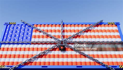 미국 무역 및 비즈니스 잠금 개념 설계 및화물 컨테이너의 3d 렌더링 미국에 대한 스톡 사진 및 기타 이미지 미국 컨그레셔널 컨트리 클럽 0명 Istock