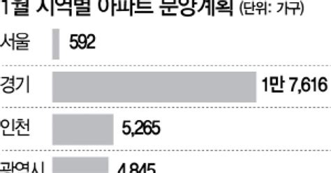 규제에 지각 분양새해 첫 달 3만가구 쏟아져