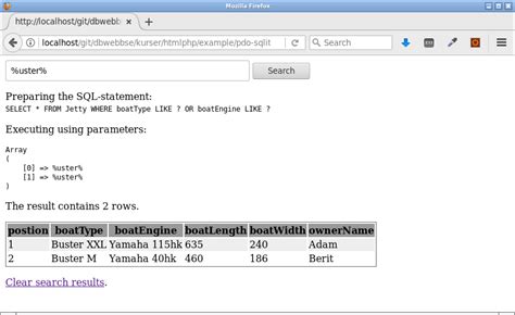 Kom Igång Med Sqlite Och Php Pdo Dbwebb