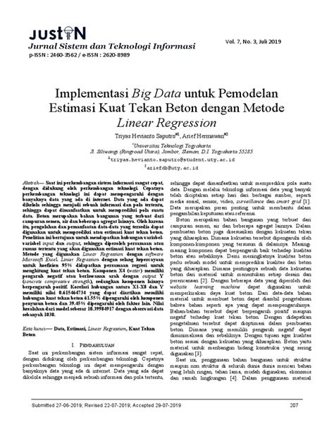 Implementasi Big Data Untuk Pemodelan Estimasi Kua Pdf