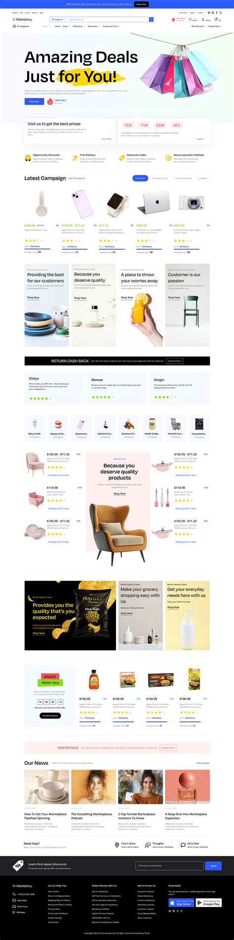 Multivendor Ecommerce Website UI UX Design :: Behance