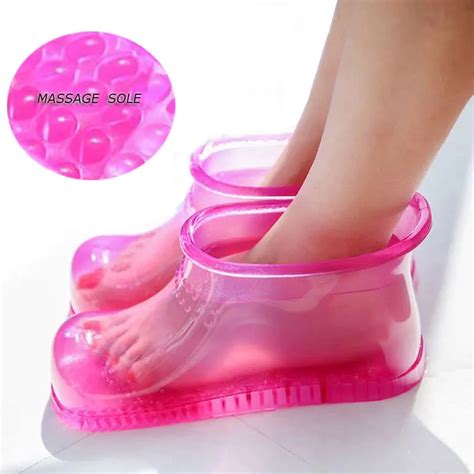 Foot Bath Massage Boots Household Relaxation Slipper Shoes Feet Care Hot Compress Foot Soak