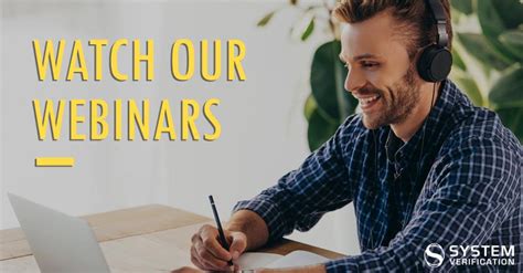 System Verification On Linkedin System Verification Webinars System