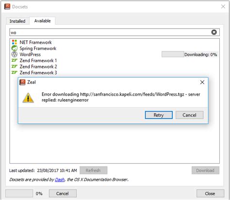 Downloading Wordpress Docset Appears To Hang On Install · Issue 756