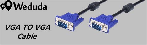 Weduda Vga To Vga Monitor Cable 6 Feet 15 Pin 1080p Full Hd Male To