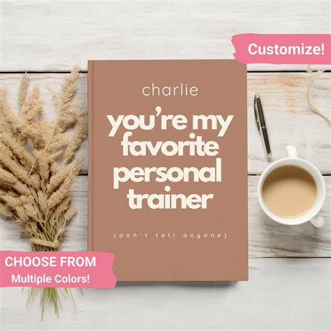 Funny Trainer T Personal Trainer Notebook Thank You T Custom