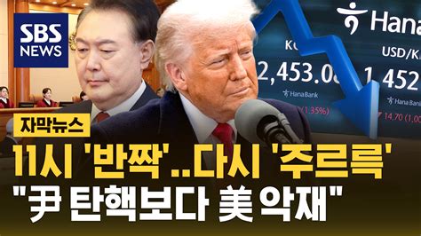 [현장영상] 조목조목 탄핵 향하자 운명을 직감한 표정들 윤석열 전원일치 파면 심판정에서 포착된 장면들 [현장영상] 조목조목 탄핵 향하자 운명을 직감한