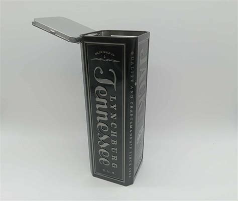 Jack Daniel Distillery Black Metal Box Emtpy Etsy