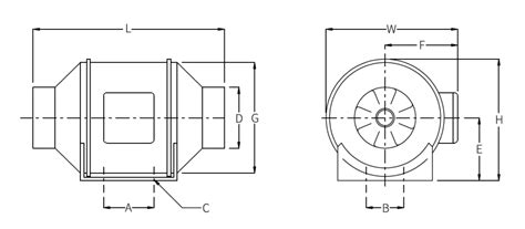 Mixed Flow Inline Duct Fan Hvac Duct Fittings Air Conditioning