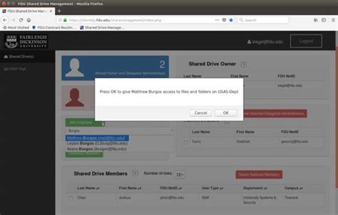 Use The Fdu Shared Drive Management Portal Fairleigh Dickinson University It