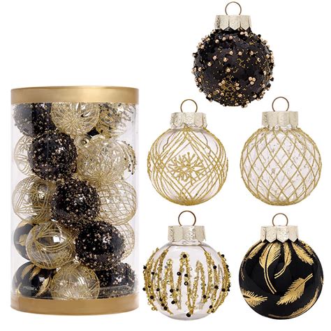 Christmas Tree Ornaments Set Shatterproof Holiday Ornaments Balls For