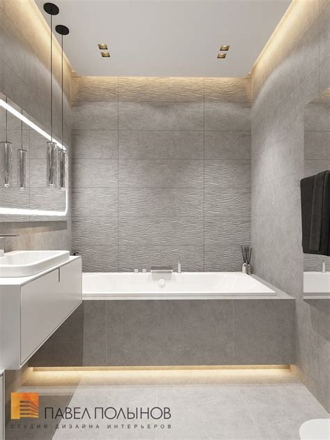 Интерьер ванной комнаты в современном стиле стиле ЖК Duderhof Club Современная обстановка