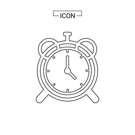 Alarm Clock Icon Vector Illustration 28200569 Vector Art At Vecteezy