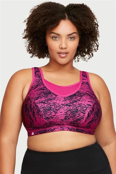 Glamorise No Bounce Camisole Elite Sports Bra Fuchsia Pink