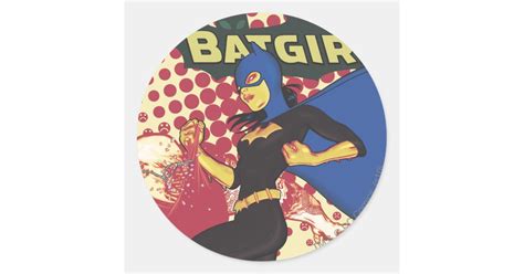 Batgirl Classic Round Sticker Zazzle