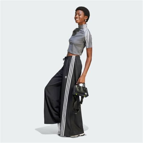Adidas Adilenium Oversized Tracksuit Bottoms Black Adidas UK
