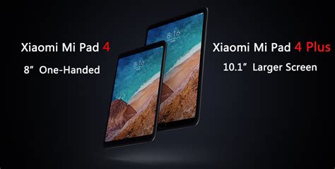 Xiaomi Mi Pad 4 Plus 4g Fdd Lte Tablet Pc 4gb 64gb Black