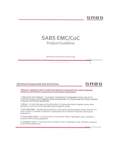 Pdf Classification Of Equipment Emission Standard Immunity Standard